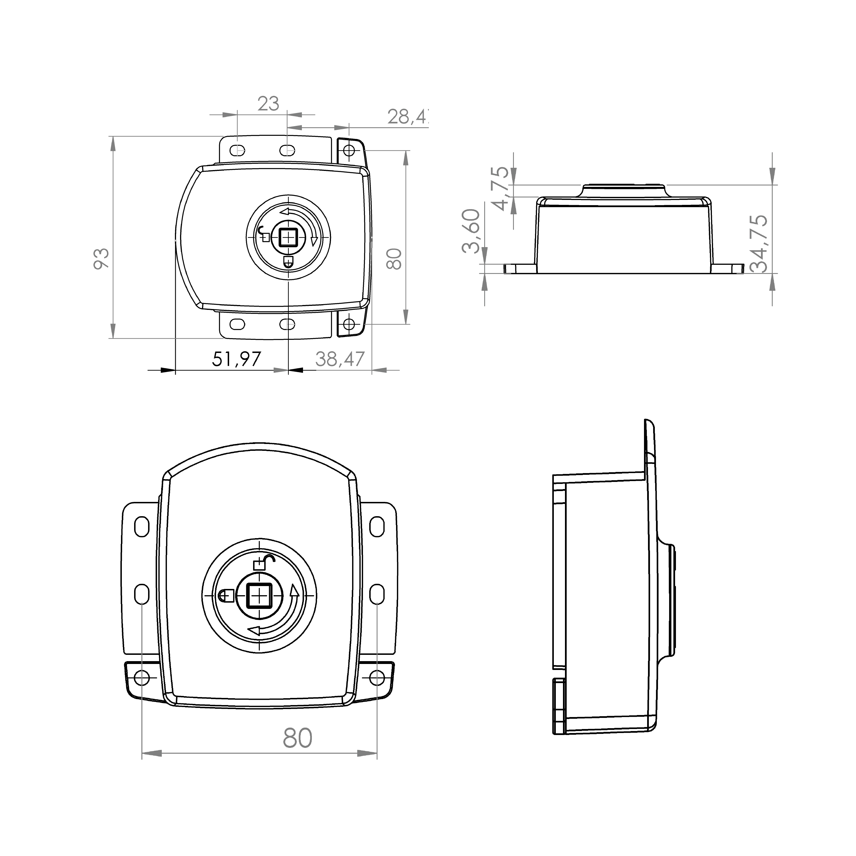K0006 - Dıştan Kapı Kolu